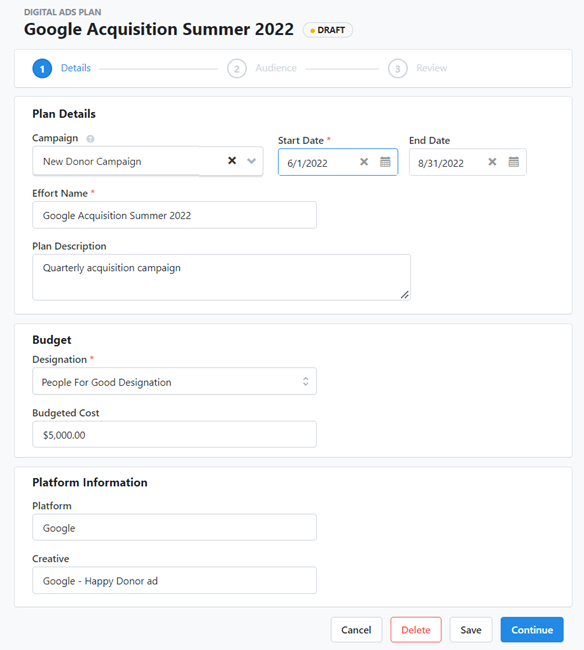 How to: Set up and use Digital Ad Plans