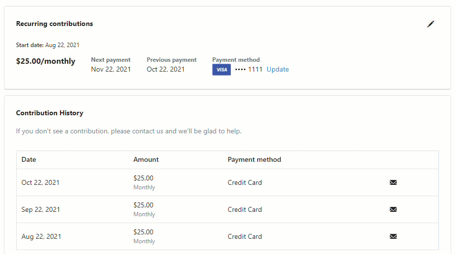 How to: Change or end a recurring commitment