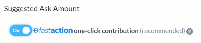 How do I use FastAction for one-click contributions?