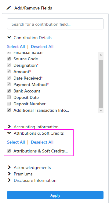 How to: Add Attributions and Soft Credits