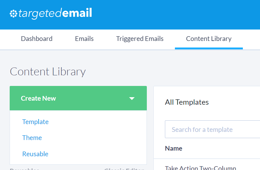 How to: Use the Drag & Drop editor to create Targeted Email