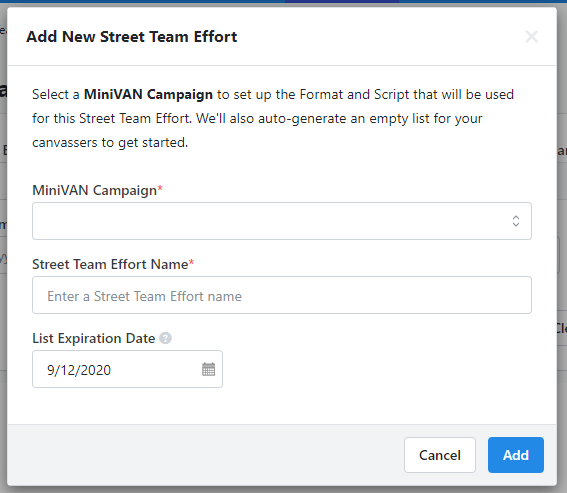 How to: Set up a Street Team Effort