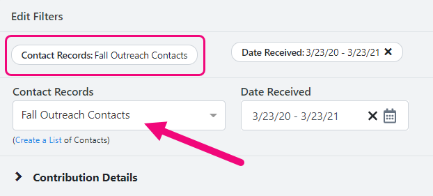 How to: Use the Contribution Report
