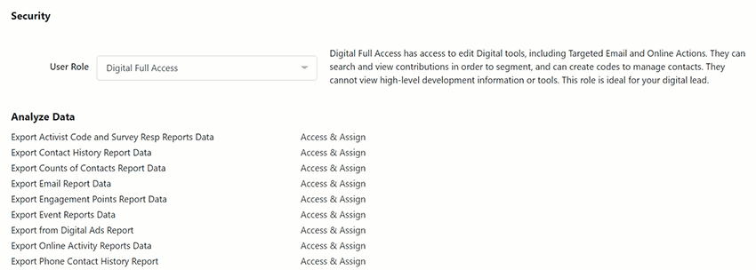 How do I create and manage users with user roles in EveryAction?