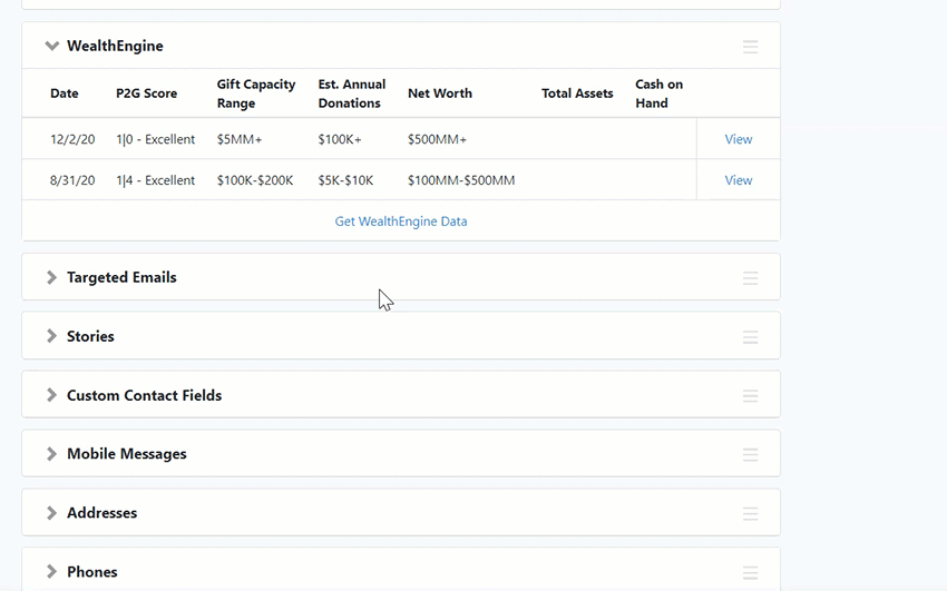 How to: Use the WealthEngine Integration
