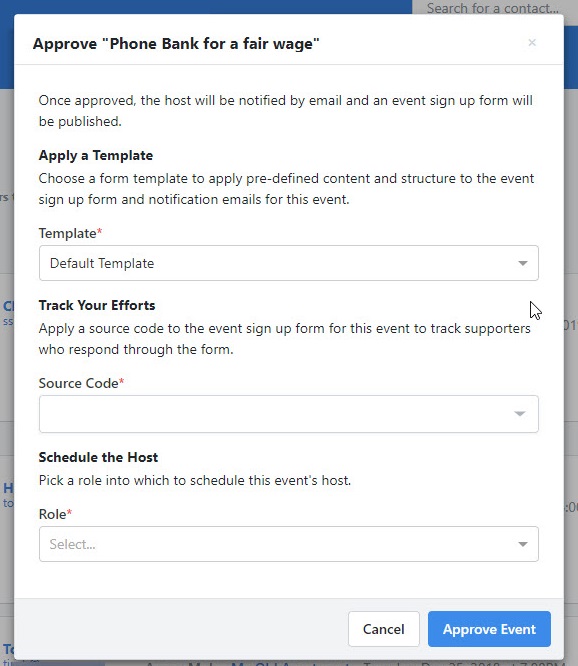 How to: Review, Approve, and Deny Event Requests
