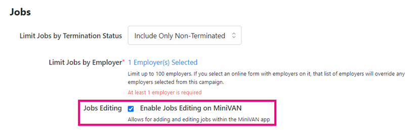 How to: Use MiniVAN Jobs for workplace organizing
