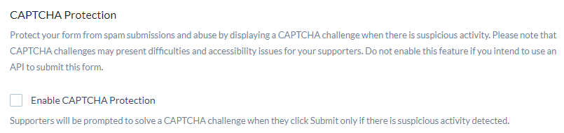 How to: Improve security on your Online Actions forms with CAPTCHA