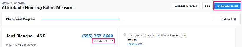 How to: Make calls with Virtual Phone Bank