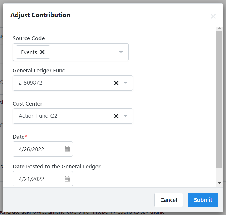 How to: Use General Ledger Funds and Cost Centers