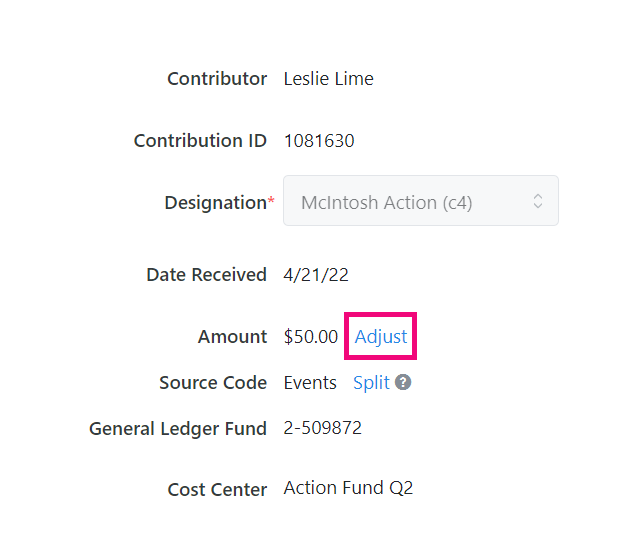 How to: Adjust or delete contributions in EveryAction
