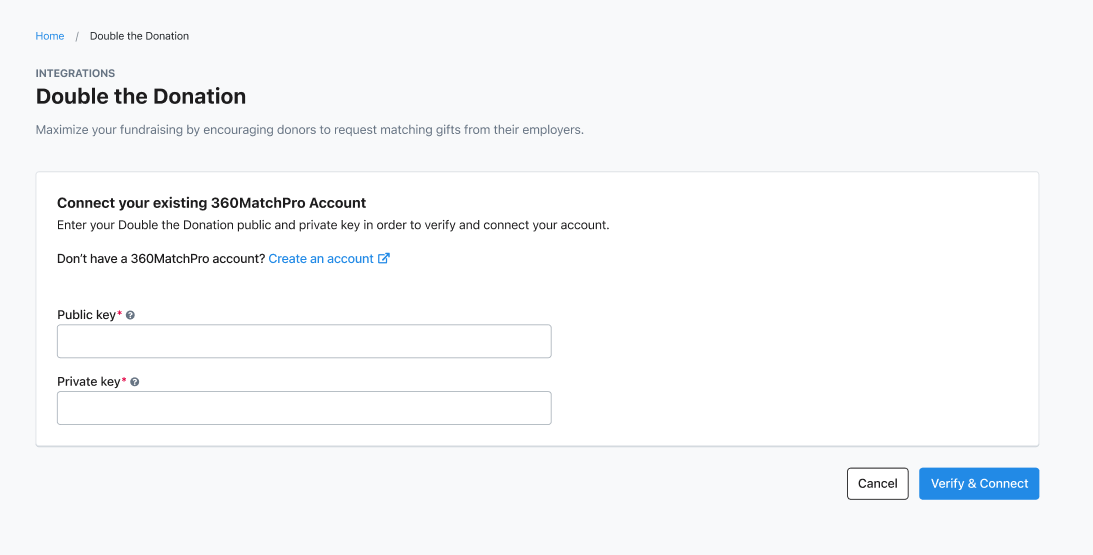 How To: Set Up Double the Donation Integration for Employer Matching
