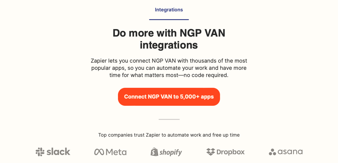 How to: Set up and use Zapier with EveryAction and NGP VAN