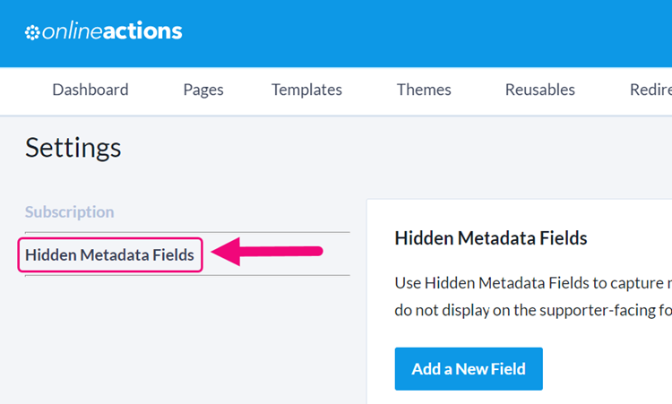 How to: Use Hidden Metadata Fields to improve Online Actions form tracking