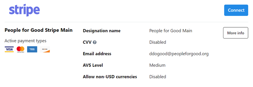 How do I set up Stripe Connect in EveryAction?