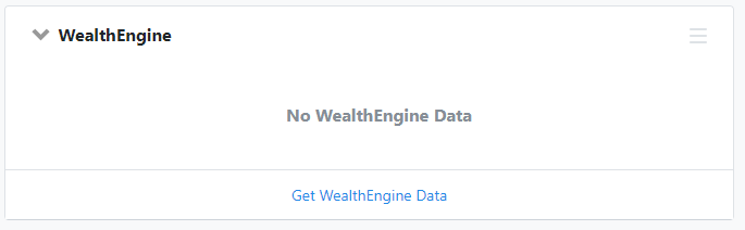 How to: Use the WealthEngine Integration