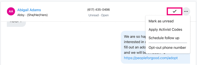 How to: Use Mobile Messaging Inbox and 1:1 Responses