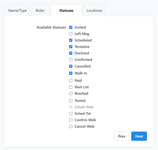 How to: Add Event Types, Event Roles, and Locations