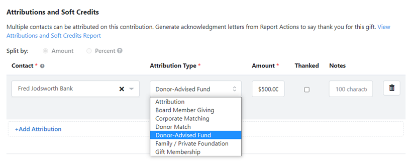 How to: Add Attributions and Soft Credits